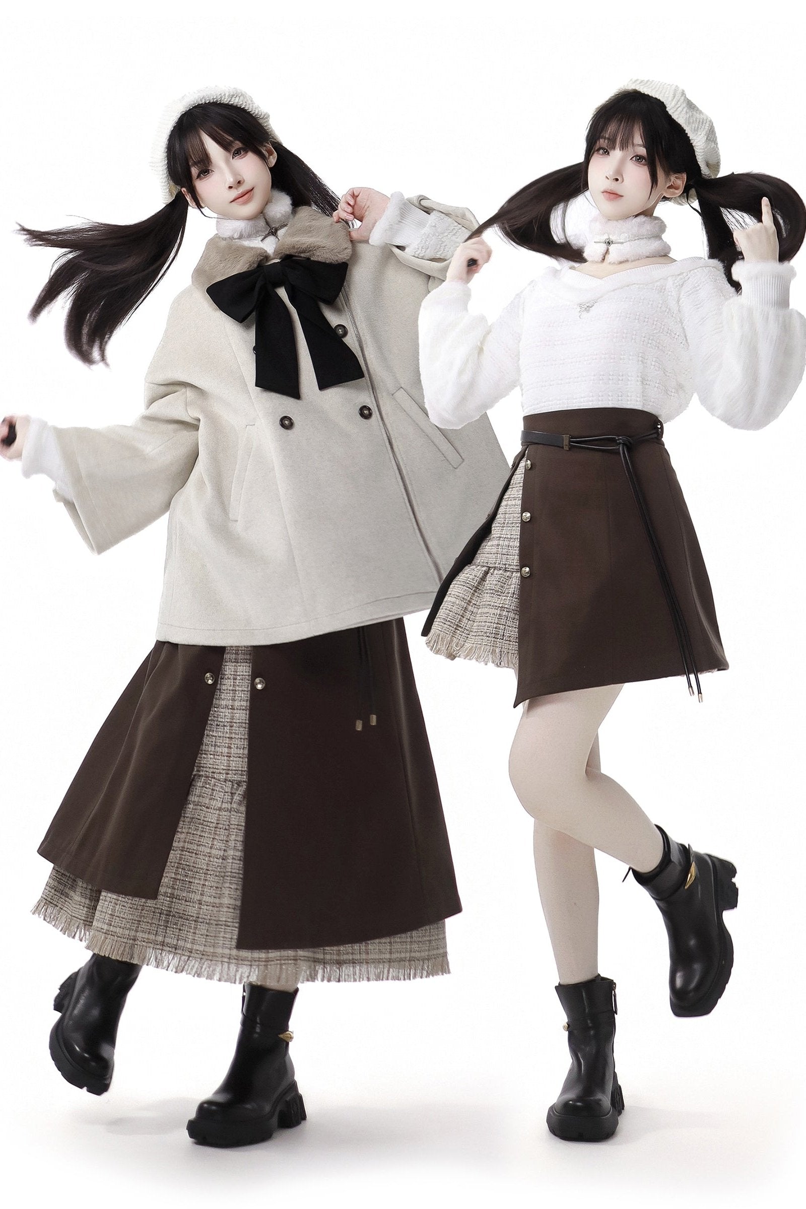 フリンジリボンデートスタイルスカートセットアップ – Belchic