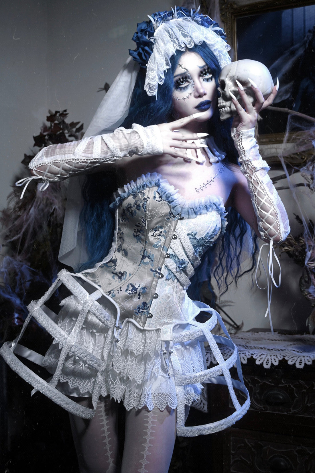 [Reservation product] Zombie Bride Gothic Race Col Set Set – Belchic