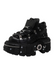 Dark punk platform metal high-top shoes [with plain chain nut]. – Belchic