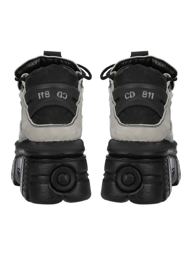 11 Color Pan Clock Retro Leather Metal Power Salls Neaker – Belchic