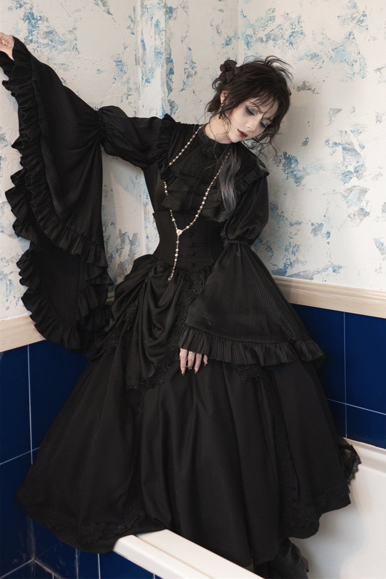 [Reservation product] Gothic Elegant Sister Test Dress Suit – Belchic