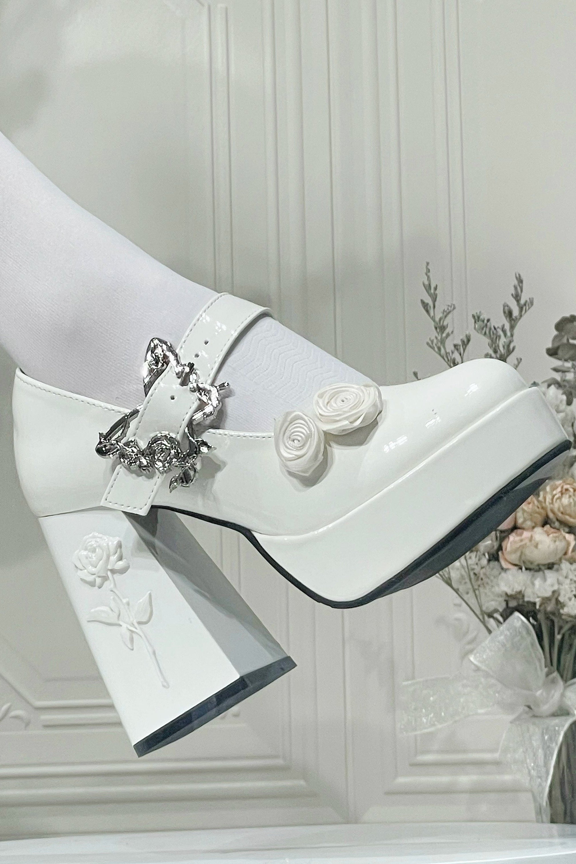 Floating Dreamland Platform Block Heels – Belchic