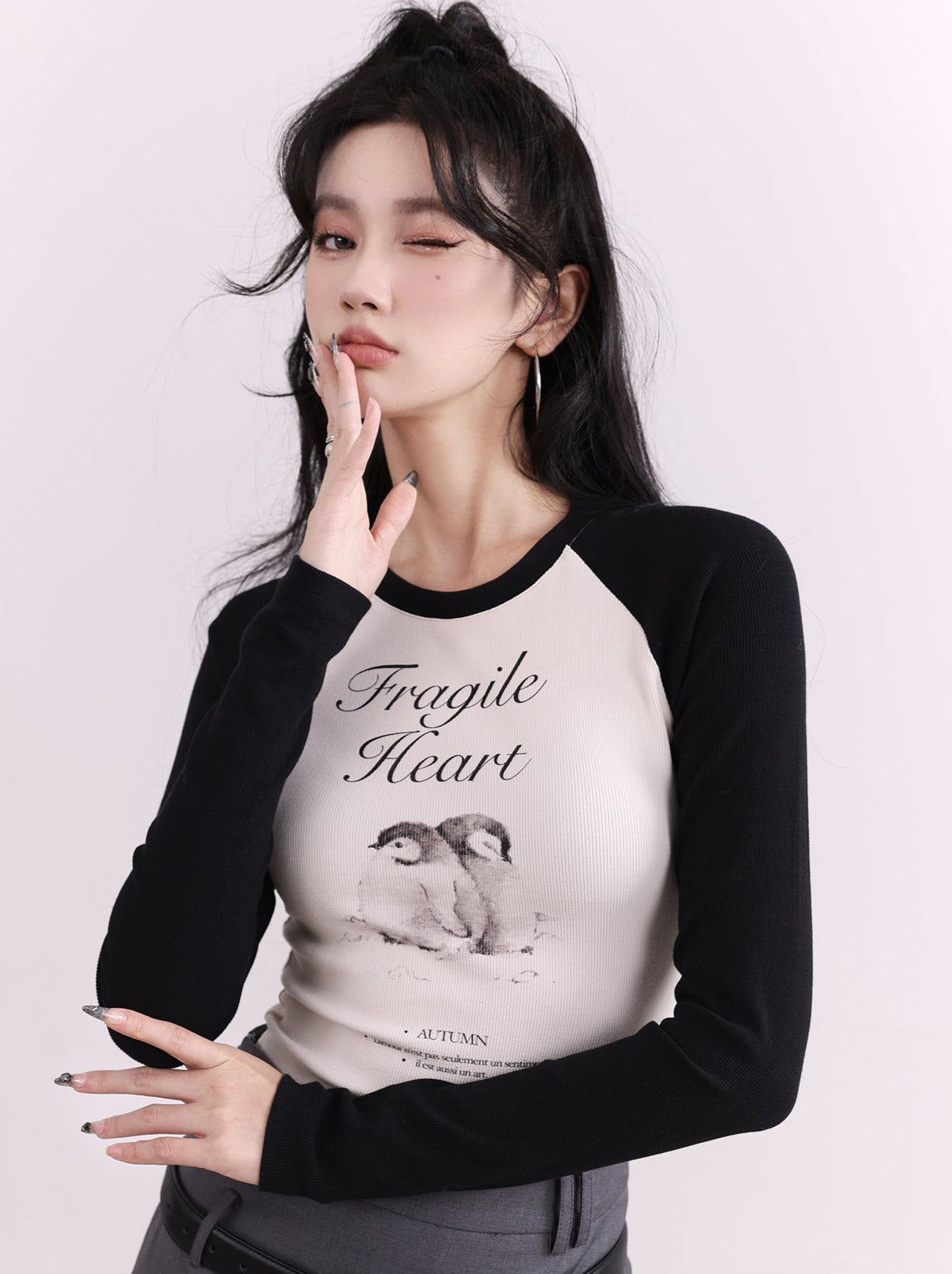 vintage penguin cropped tee – Belchic