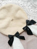 Rabbit ear ribbon beret – Belchic