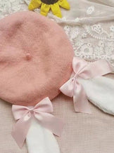 Rabbit ear ribbon beret – Belchic